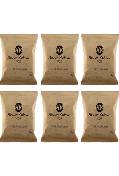 Hisar Kahve Türk Kahvesi 6 x 100 gr