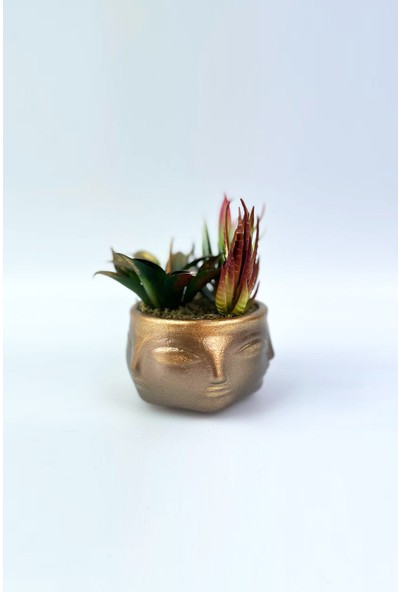 Dedo Dekoratif Obje Büyük Çok Yüzlü Yapay Çiçek Aranjmanı