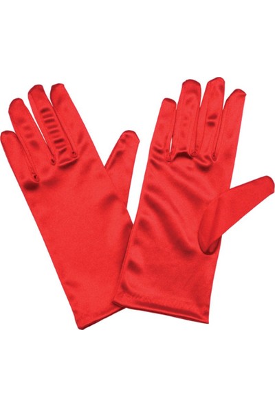 Kırmızı Renk Yetişkin Boy Likralı Gösteri Eldiveni Kırmızı Renk Yetişkin Boy Likralı Gösteri Eldiveni