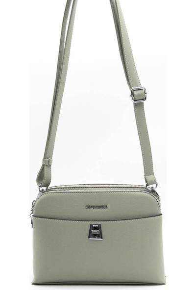 Silver Polo Z.yeşil Üç Bölmeli Kadın Çapraz Çanta SP623