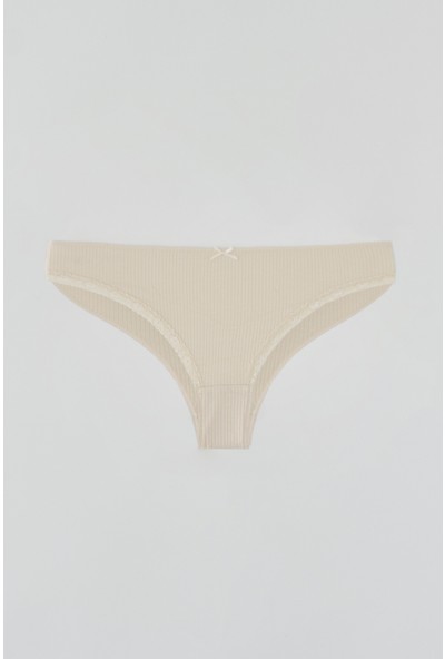 Dagi Ekru Dantel Detaylı Dagi Ekru Dantel Detaylı