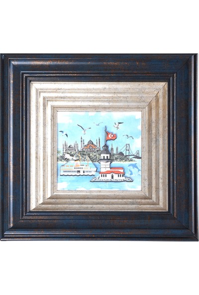 Nusnus Istanbul 2 Boyutlu Ahşap Tablo Nusnus Istanbul 2 Boyutlu Ahşap Tablo