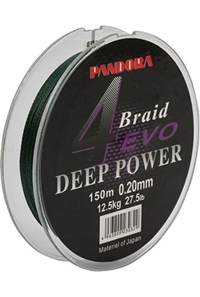 Pandora Braid Evo Deep Power 4 Kat 100M Örgü Ip Pandora Braid Evo Deep Power 4 Kat 100M Örgü Ip