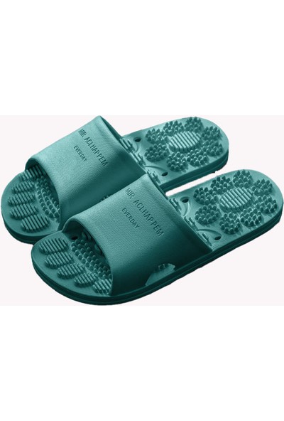 Pinellia Flowers Kaymaz Çift Akupunktur Noktası Ayak Banyosu Masaj Terlikleri (Yurt Dışından)