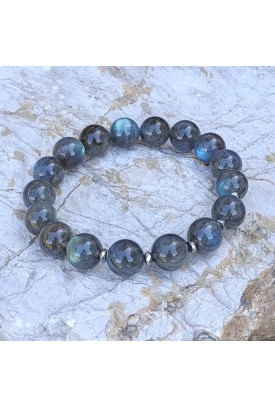 Optimoon 5A Kalite Labradorit Doğal Taş Bileklik Optimoon 5A Kalite Labradorit Doğal Taş Bileklik