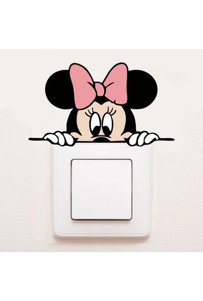 Piksel Grafik Minnie Mouse Priz Sticker Piksel Grafik Minnie Mouse Priz Sticker