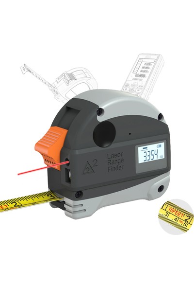 KKmoon 40M Lazer Mesafe Ölçer + 5m Düşme Önleyici Çelik Şerit (Yurt Dışından) KKmoon 40M Lazer Mesafe Ölçer + 5m Düşme Önleyici Çelik Şerit (Yurt Dışından)