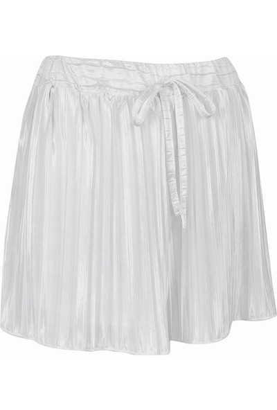 Bayan Yaz Rahat Şort Pileli Şifon Culottes Ipli Elastik Bant L Beyaz(Yurt Dışından) Bayan Yaz Rahat Şort Pileli Şifon Culottes Ipli Elastik Bant L Beyaz(Yurt Dışından)