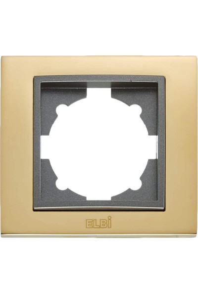 Elbi Zena Platin Altın Füme Tekli Çerçeve Elbi