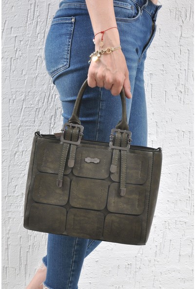 Çakıcı CKC-C348-787 Kadın Patchwork El ve Omuz Çantası