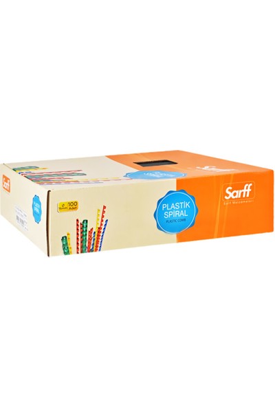 Sarff 16 mm Kırmızı Delux Plastik Spiral Kutu 100 Adet Sarff 16 mm Kırmızı Delux Plastik Spiral Kutu 100 Adet