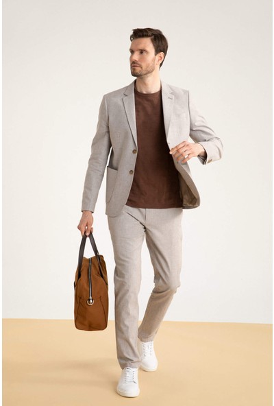DeFacto Jogger Keten Karışımlı Chino Pantolon X4244AZ22SM