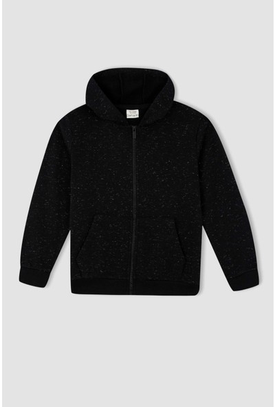DeFacto Erkek Çocuk Regular Fit Basic Kapüşonlu İçi Yumuşak Tüylü Sweat Hırka U5813A622AU DeFacto Erkek Çocuk Regular Fit Basic Kapüşonlu İçi Yumuşak Tüylü Sweat Hırka U5813A622AU