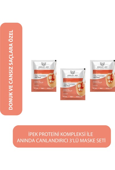 Ashley Joy Saç Maskesi Canlandırıcı 30 ml Set Ashley Joy Saç Maskesi Canlandırıcı 30 ml Set