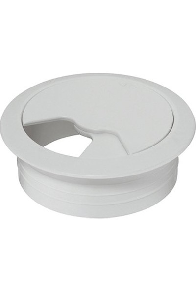 Hafele Yeti Plastik Kablo Kapağı Ø80MM, Mat Beyaz Renk