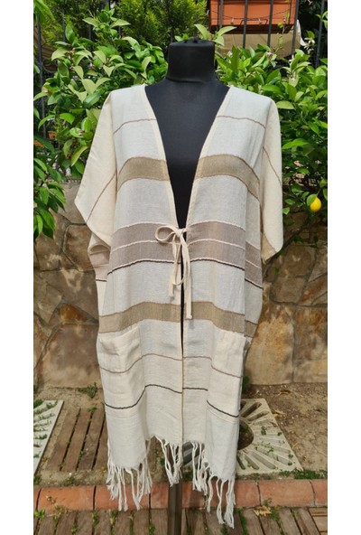 Artamania Kadın Pamuklu Önden Bağlamalı Pareo Plaj Elbisesi Kimono Artamania Kadın Pamuklu Önden Bağlamalı Pareo Plaj Elbisesi Kimono