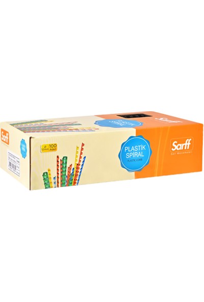 12 mm Kırmızı Delux Plastik Spiral Kutu 100 Adet 12 mm Kırmızı Delux Plastik Spiral Kutu 100 Adet