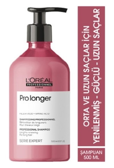 Professionnel Kırılgan Saçlar Için Professionnel Serie Expert Pro Longer Güçlendirici Şampuan 500ML Professionnel Kırılgan Saçlar Için Professionnel Serie Expert Pro Longer Güçlendirici Şampuan 500ML