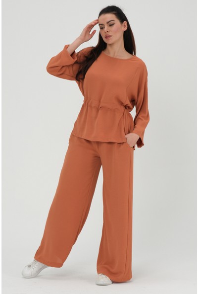 Barkaist Kadın Uzun Kollu Geniş Paça Comfort Ikili Takım
