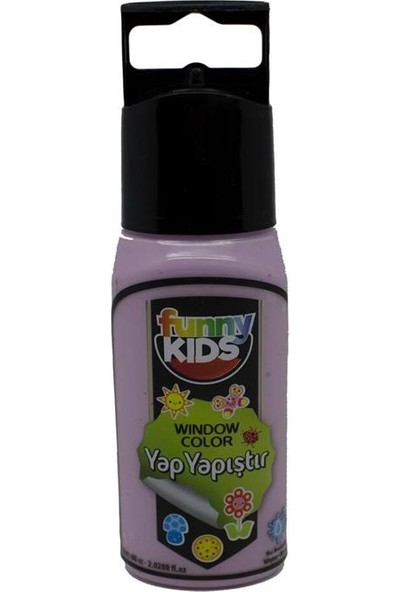 Rich Funny Kids Yap Yapıştır Cam Boyası 60CC - 7512 Lila Rich Funny Kids Yap Yapıştır Cam Boyası 60CC - 7512 Lila