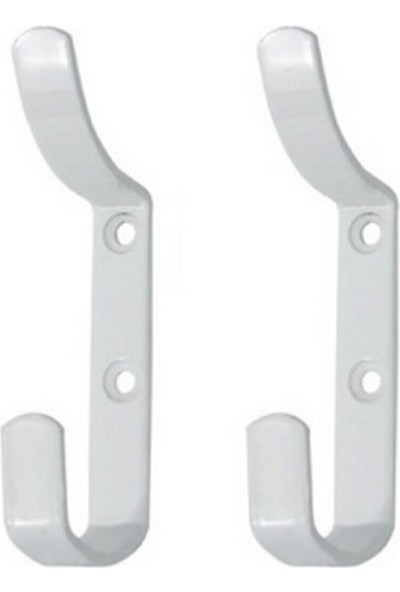 Beşel Çengel Metal Askı Büyük Beyaz Beşel Çengel Metal Askı Büyük Beyaz