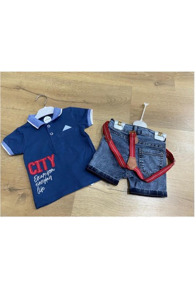 Ikili Şortlu Pantolon Askılı Takım