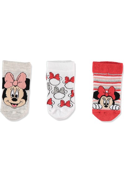 Disney Minnie Mouse 3lü Soket Çorap
