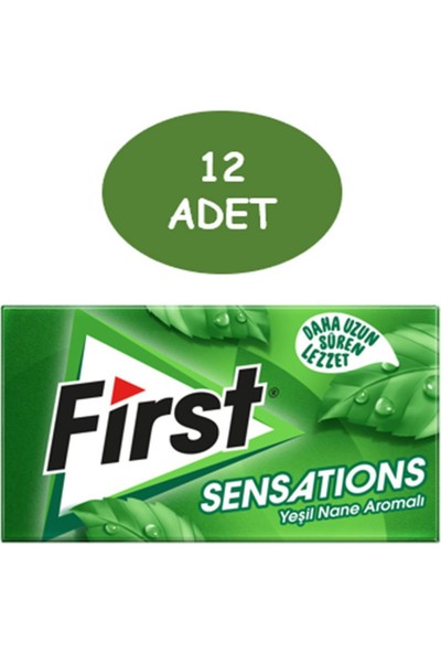 First Sensations Yeşil Nane 27 gr 12 Adet First Sensations Yeşil Nane 27 gr 12 Adet