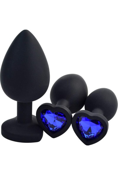 Joytoy Kalp Şekilli Ipeksi Dokulu Anal Vajinal Plug 3 Boy Anal Alıştırma Plug Seti Joytoy Kalp Şekilli Ipeksi Dokulu Anal Vajinal Plug 3 Boy Anal Alıştırma Plug Seti