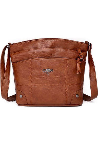 Ruichihu 23 x 10 x 21 cm. Kadın Yumuşak Deri Postacı Omuz Çantası - Kahverengi (Yurt Dışından) Ruichihu 23 x 10 x 21 cm. Kadın Yumuşak Deri Postacı Omuz Çantası - Kahverengi (Yurt Dışından)