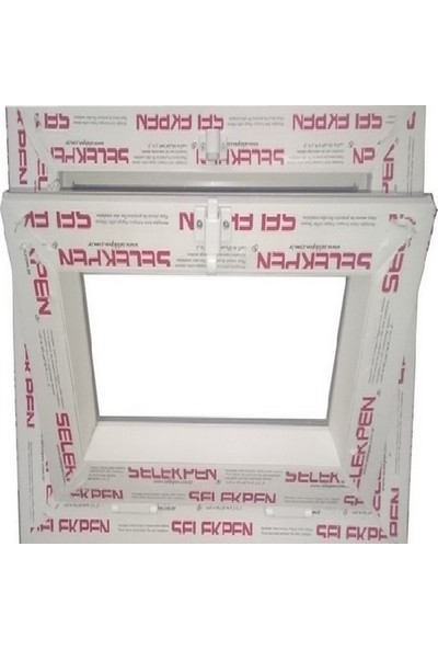 Selekpen 50 x 50 Pvc Tuvalet Pencere - Camlı - Düz Kasa Selekpen 50 x 50 Pvc Tuvalet Pencere - Camlı - Düz Kasa