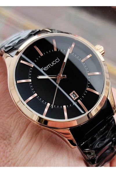 Ferucci 30 mt Su Geçirmez Çelik Kordonlu Erkek Kol Saati Frc-25-A