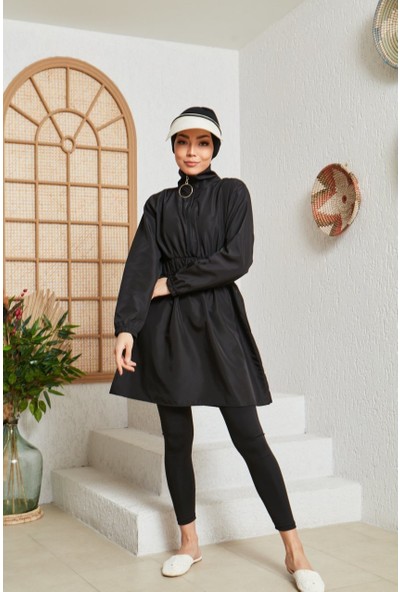 By Suu Sever Vega Boğazlı Siyah 2'li Set S