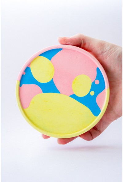 The Goatz Candles Pop-Up Renkli Beton Bardak Altlığı