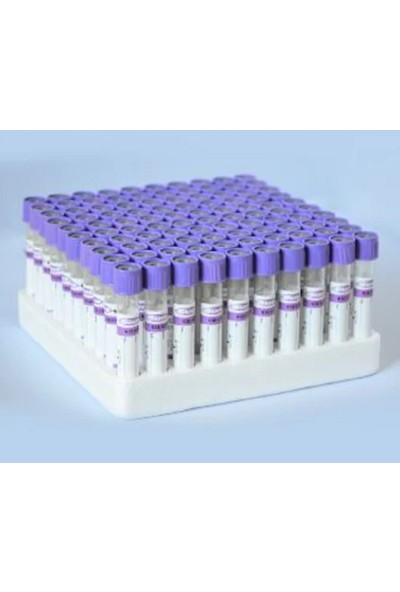Vacusera Edtalı Kan Alma Tüpü Hemogram Mor Kapak K3 2 ml 100 Adet