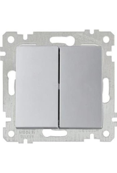 Mutlusan Rita Inox Mek+Tuş Komütatör Mutlusan