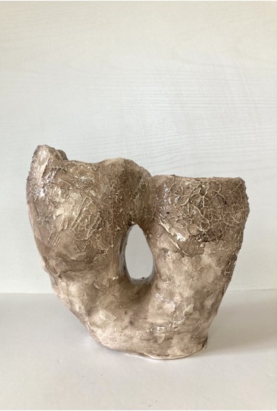 Line Design El Yapımı Seramik Vazo Sand Line Design El Yapımı Seramik Vazo Sand