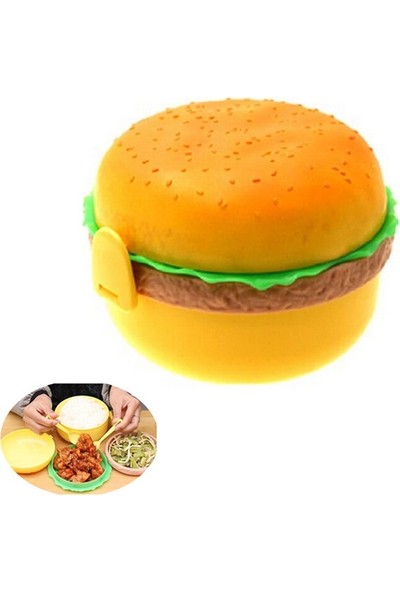Hamburger Tasarımlı Beslenme Kabı