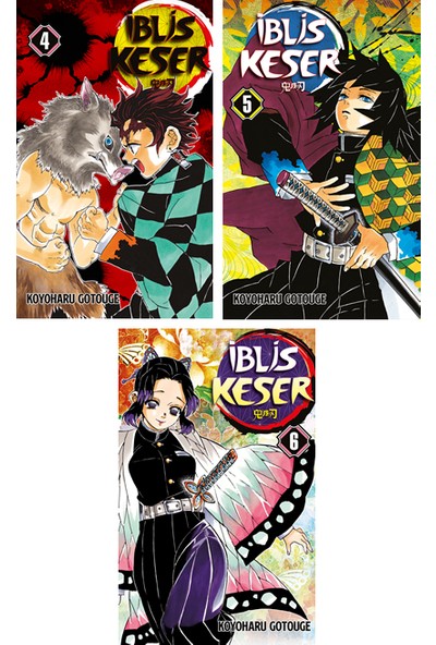 Iblis Keser 4-5-6. Ciltler Manga Seti - Koyoharu Gotouge Iblis Keser 4-5-6. Ciltler Manga Seti - Koyoharu Gotouge