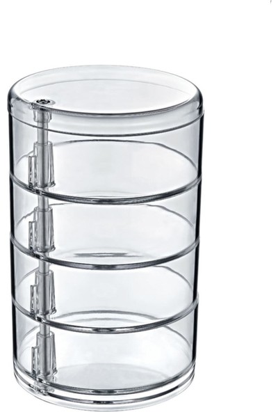 Ahir Ticaret 4 Katlı Silindir Takı ve Makyaj Organizer Ahir Ticaret 4 Katlı Silindir Takı ve Makyaj Organizer