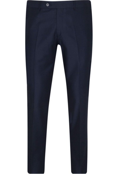 Süvari Rahat Kalıp Siyah Erkek Kumaş Pantolon