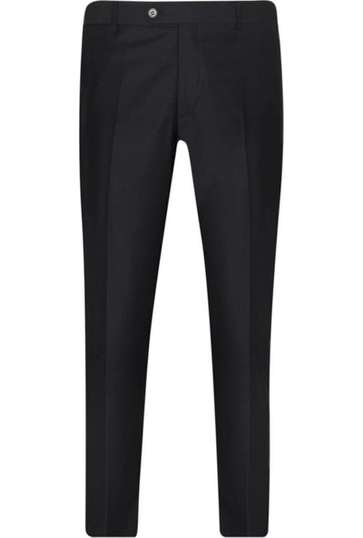 Süvari Rahat Kalıp Siyah Erkek Kumaş Pantolon Süvari Rahat Kalıp Siyah Erkek Kumaş Pantolon