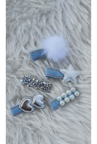 Sermin Şahinkaya Butikalben 5 Li Bebek Toka Seti, Bebek Tokası, Çocuk Tokası, Bebek Toka, Çocuk Toka, Saç Toka, Tarz Bebekler