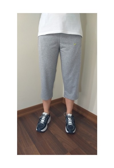 Anger Kadın Yüksek Bel Pamuklu Fermuarlı Kapri