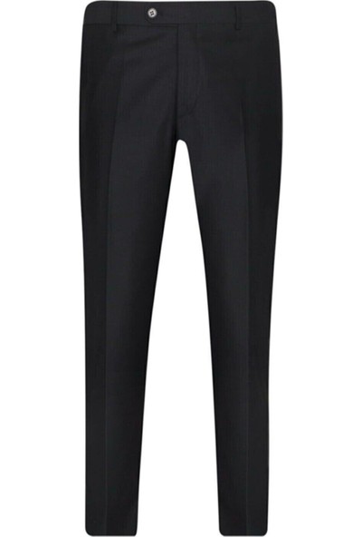 Süvari Rahat Kalıp Siyah Erkek Kumaş Pantolon Süvari Rahat Kalıp Siyah Erkek Kumaş Pantolon