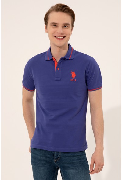 U.S. Polo Assn. Erkek Royal Blue T Shirt Basic 50247371-VR212