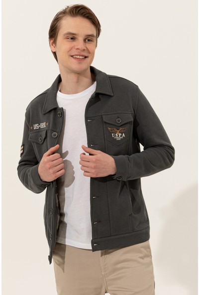 U.S. Polo Assn. Erkek Antrasit Örme Hırka 50243809-VR006