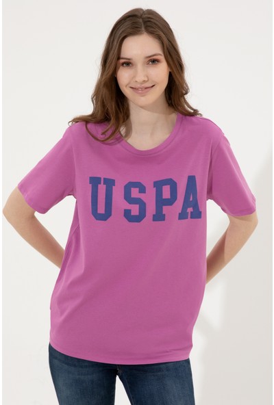 U.S. Polo Assn. Bayan Menekşe T Shirt 50249001-VR037 U.S. Polo Assn. Bayan Menekşe T Shirt 50249001-VR037