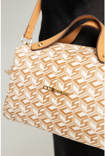 Elatae Ccs London Kadın Omuz Askılı Çapraz Baget Çanta Bej 10074 Elatae Ccs London Kadın Omuz Askılı Çapraz Baget Çanta Bej 10074