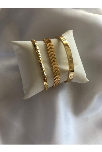 bioaksesuar Kadın Gold Renkli Kombin Bileklik bioaksesuar Kadın Gold Renkli Kombin Bileklik